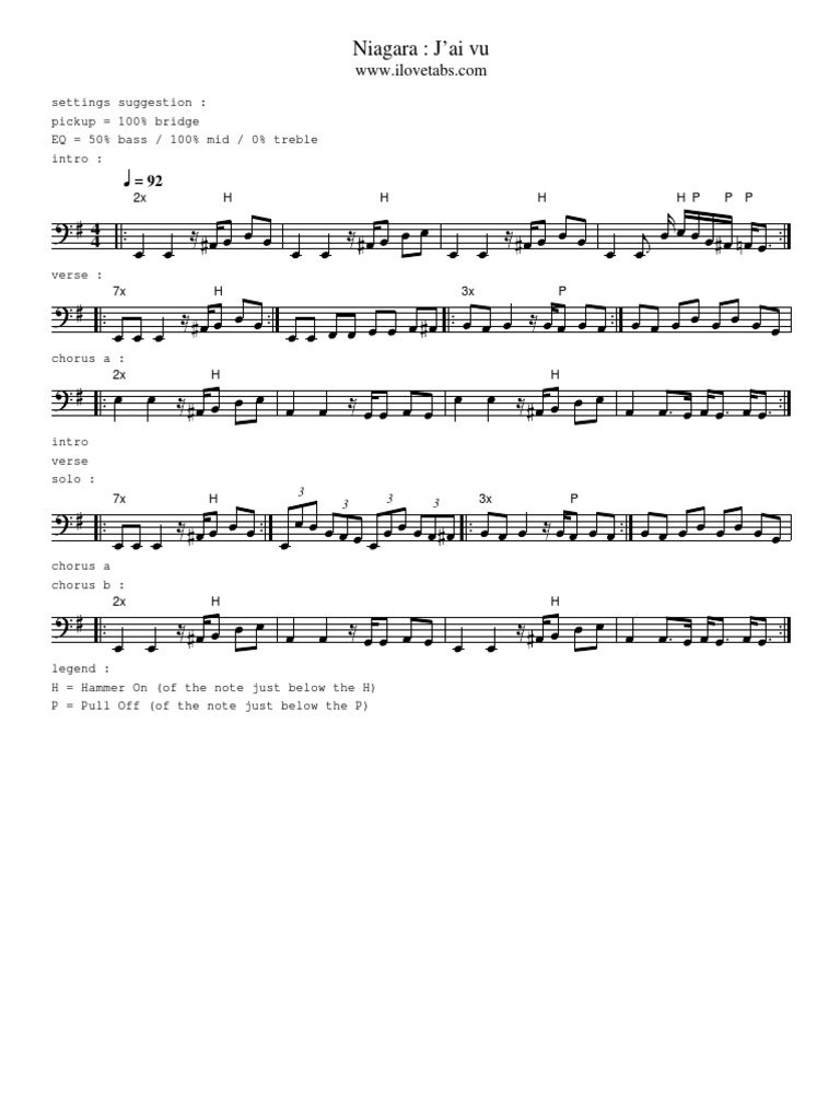 Niagara J Ai Vu Score en Bass | PDF