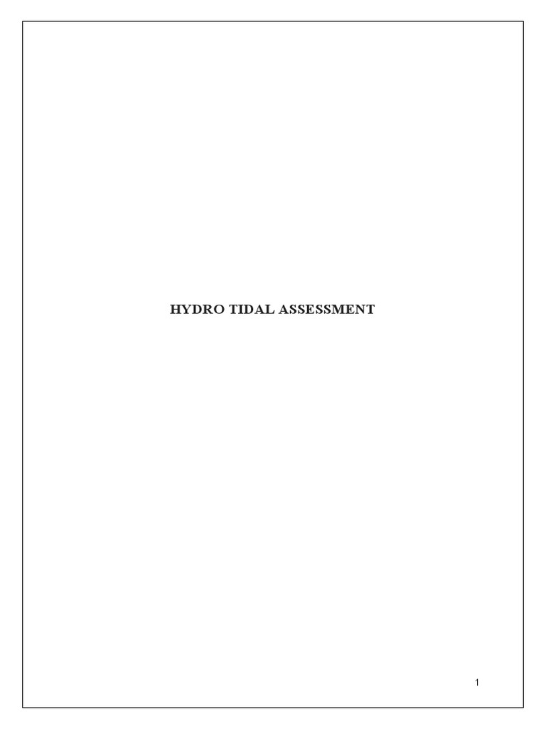 Hydro Tidal Calculations | PDF