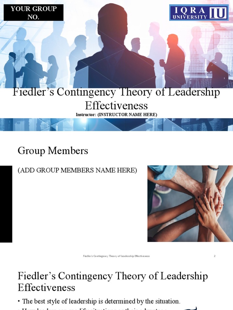 Leadership - Fiedler Contengency Model - Final | PDF | Leadership ...