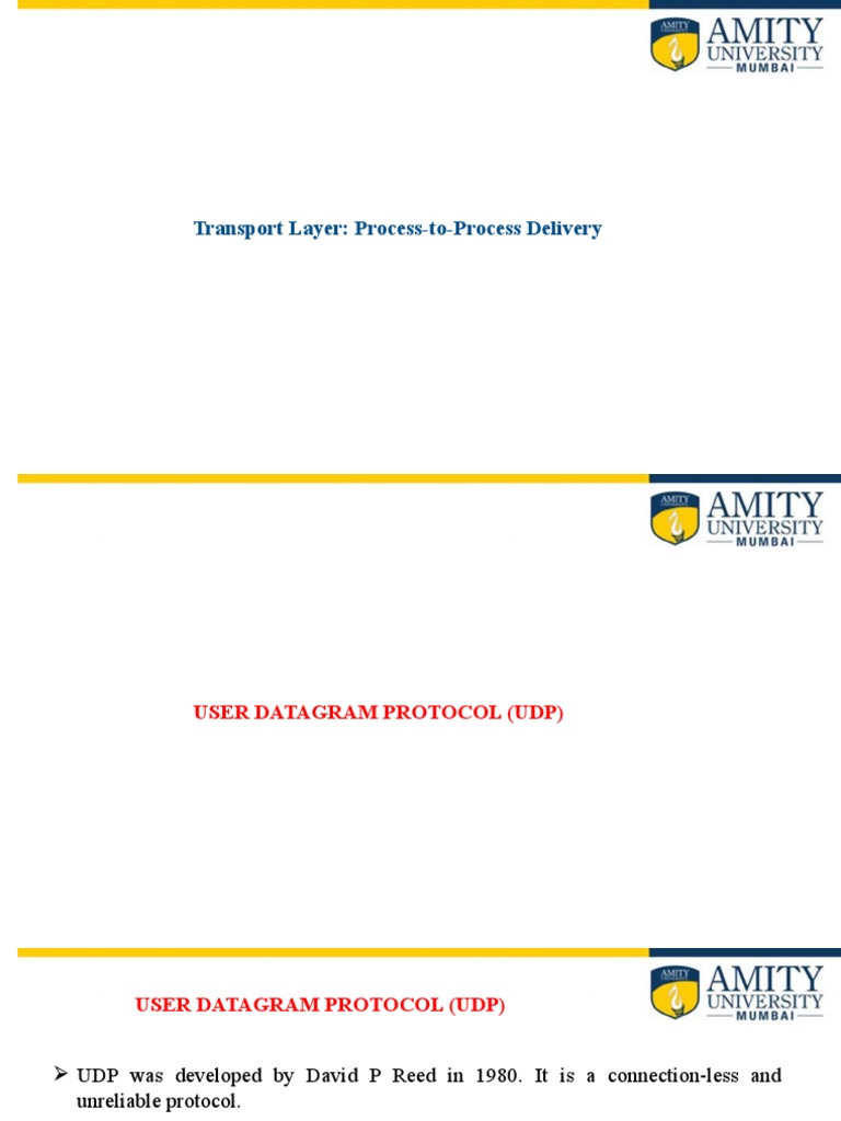 Lecture 4 2 Transport Layer Udp Protocol Pdf Computers
