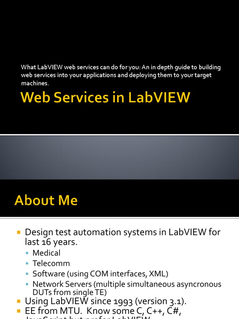 Web Services in LabVIEW | PDF