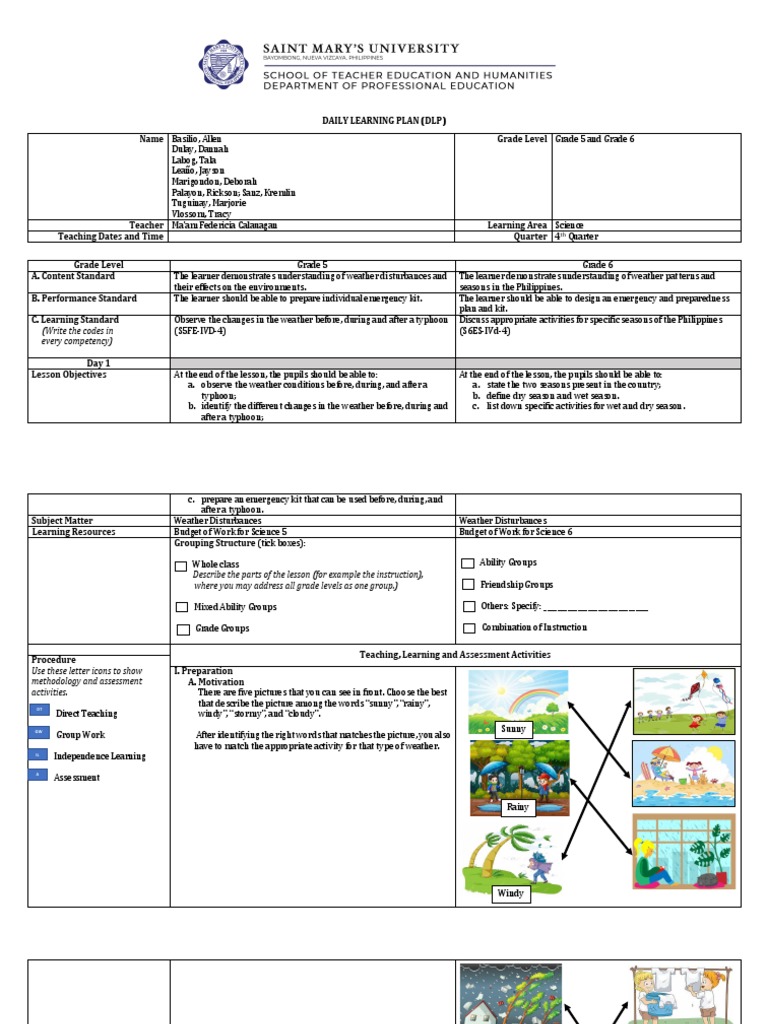 DLP - Multigrade 5&6 Science | PDF
