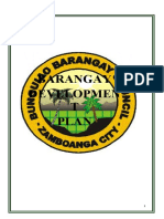 3-Year Barangay Development Plan Template | PDF