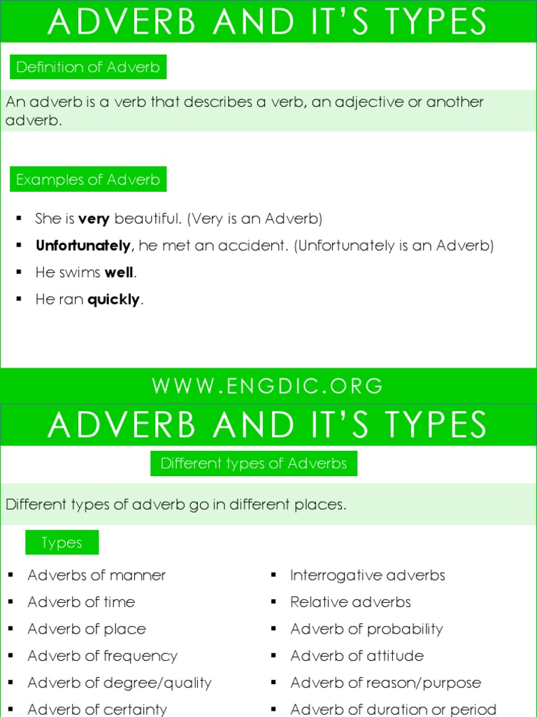 Adverbs | PDF | Language Arts & Discipline