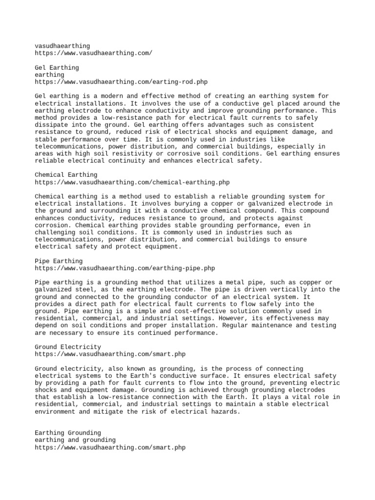 Gel Earthing | PDF | Lightning | Insulator (Electricity)