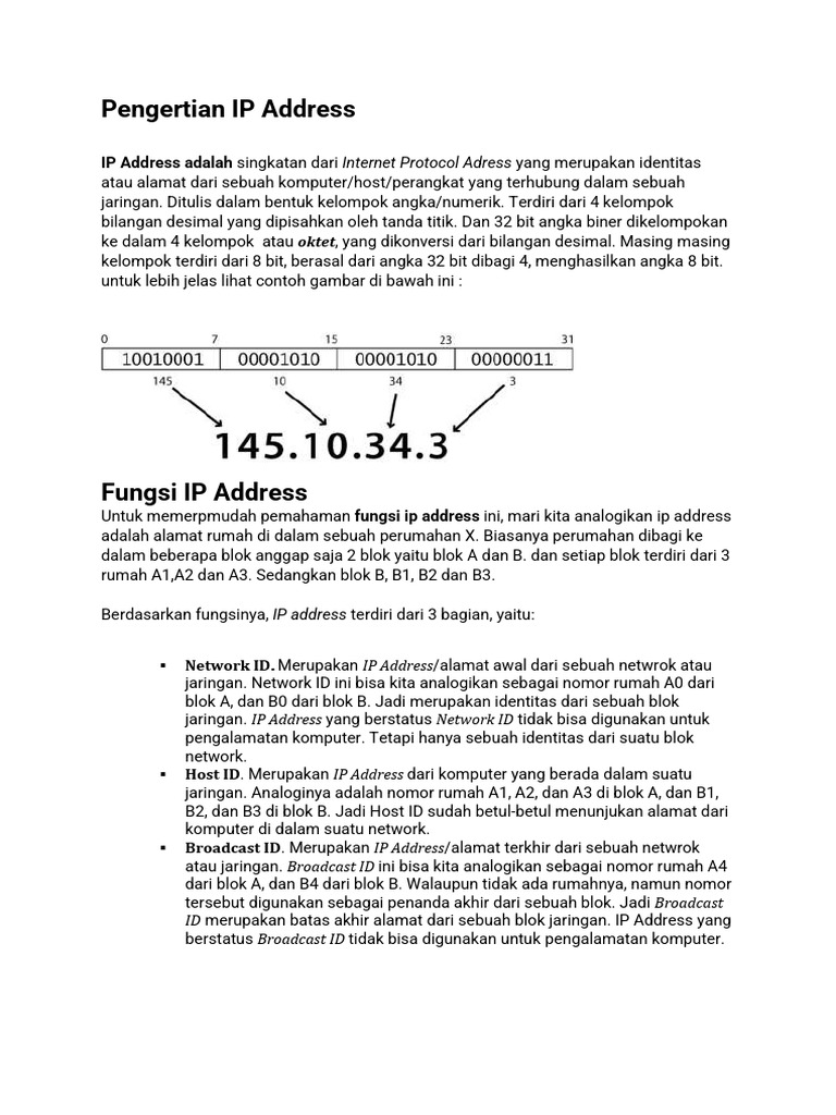 Teori IP Address | PDF