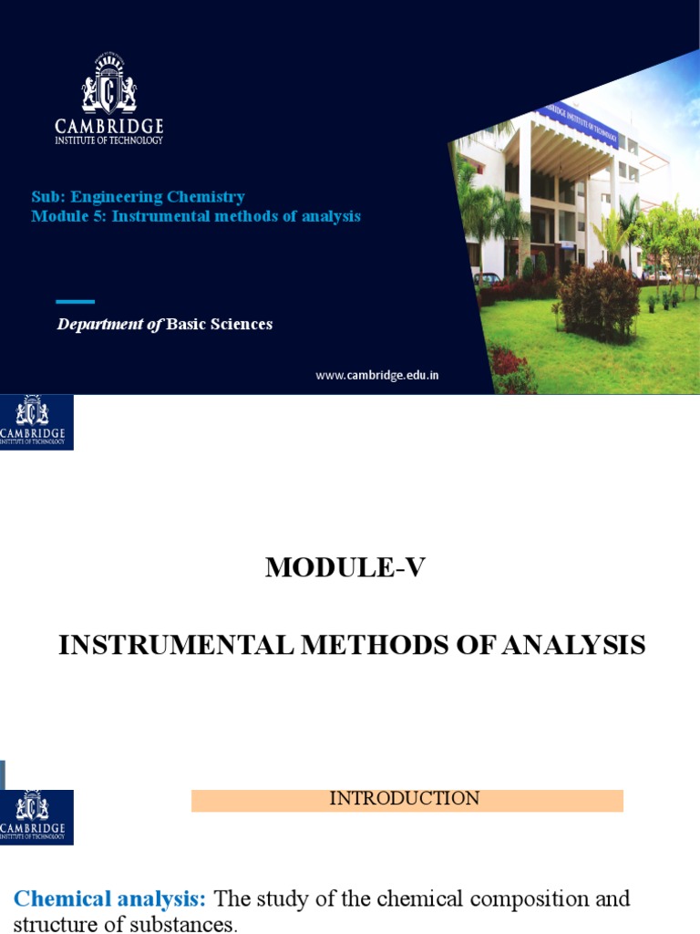 MODULE-5 Instrumental Method of Analysis | PDF | Atomic Absorption ...