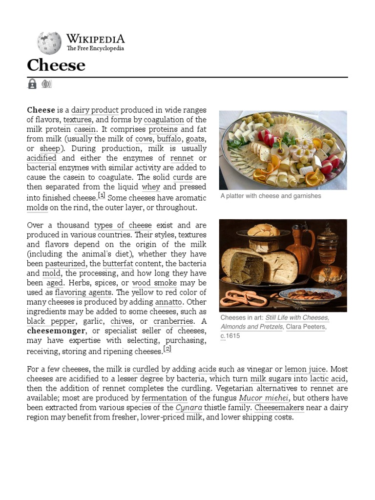 Cheese | PDF | Cheese | Cheesemaking