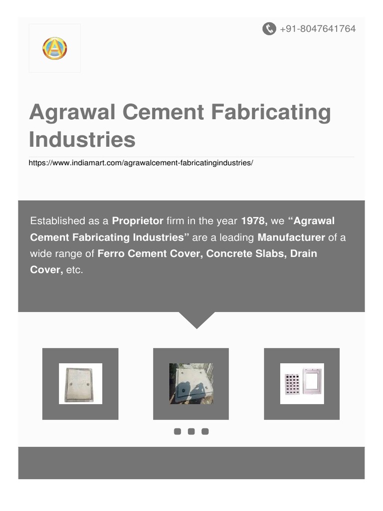 agrawal-cement-fabricating-industries | PDF | Building Technology | Materials