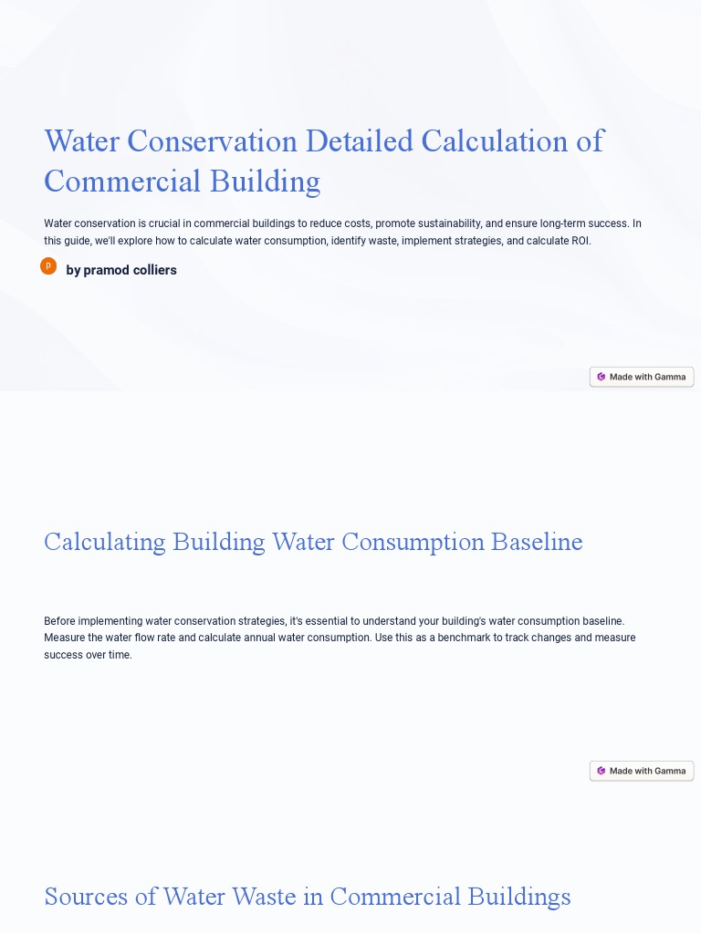 Water Efficiency Strategies for Commercial Buildings | PDF | Water ...