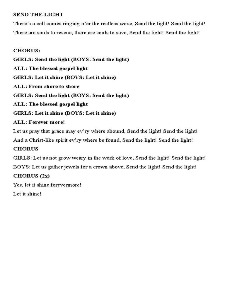 Send the Light | PDF