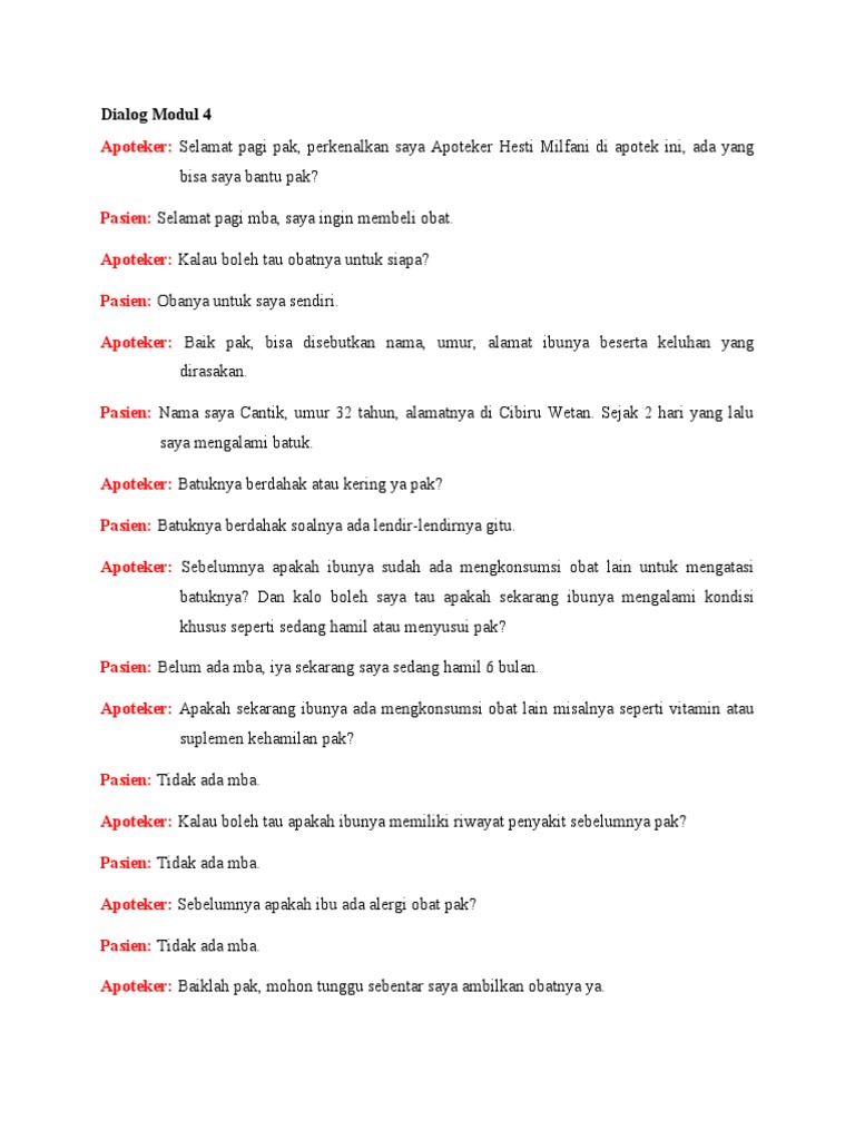 Dialog Modul 4 | PDF