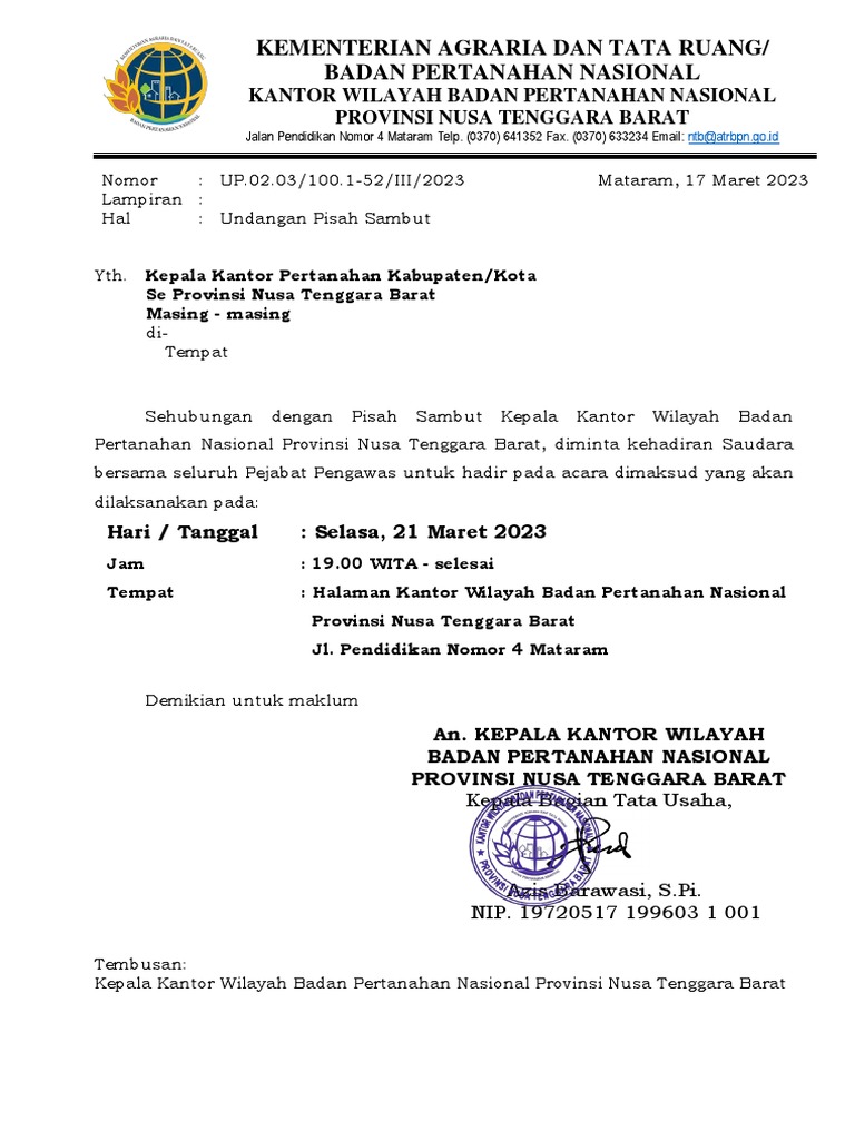 Undangan Pisah Sambut | PDF