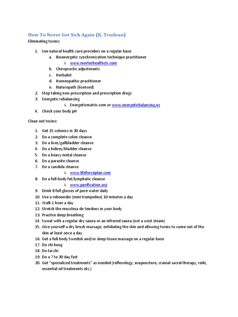 How To Never Get Sick Again | PDF | Juice | Diet & Nutrition