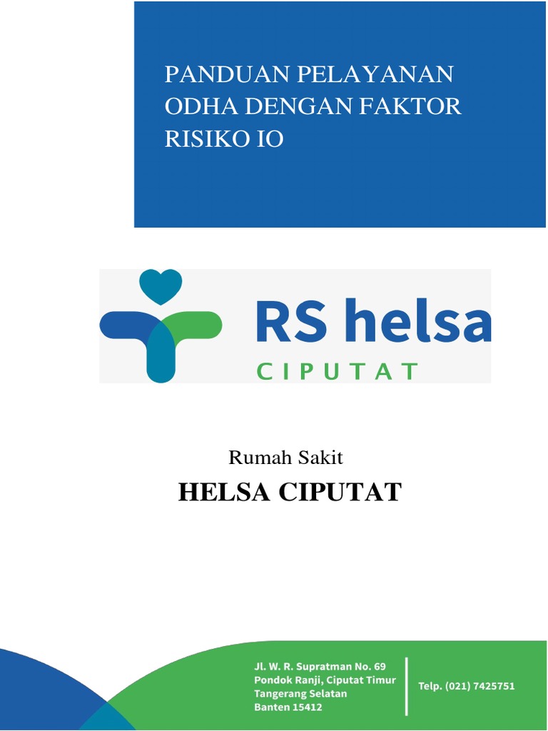 Panduan Pelayanan ODHA dengan Resiko IO | PDF