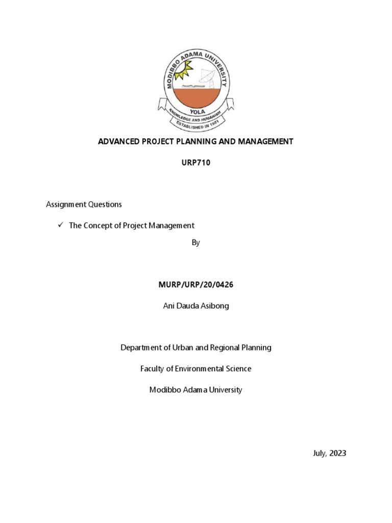 URP - Project Management Redo | PDF URP - Project Management Redo | PDF
