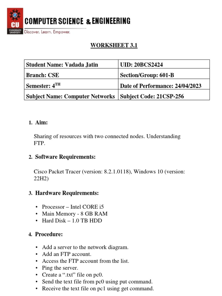 Computer Science & Engineering | PDF
