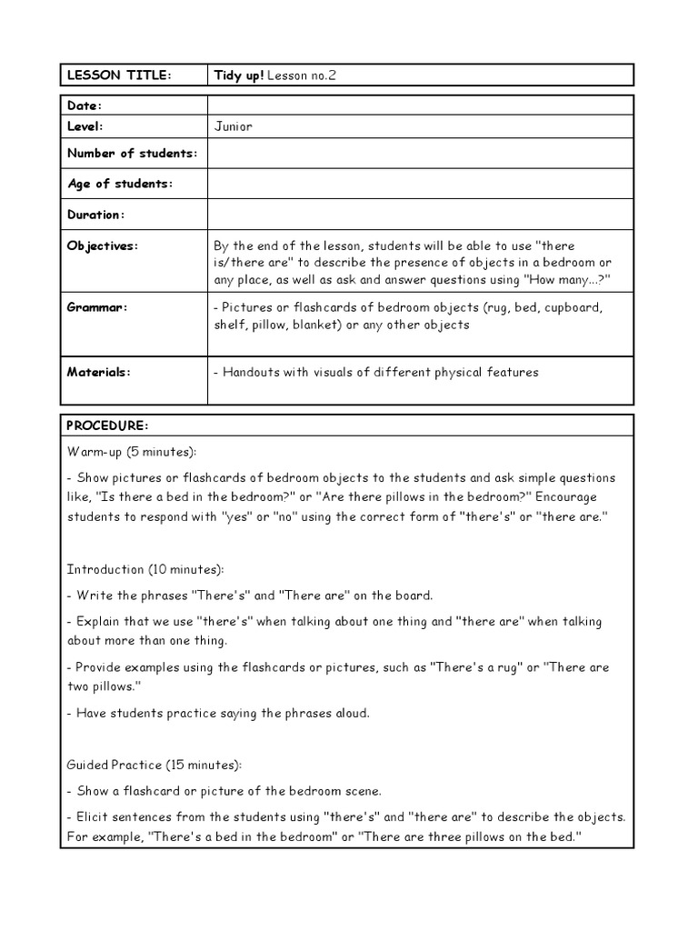 Tidy Up! | PDF | Behavior Modification | Cognitive Science