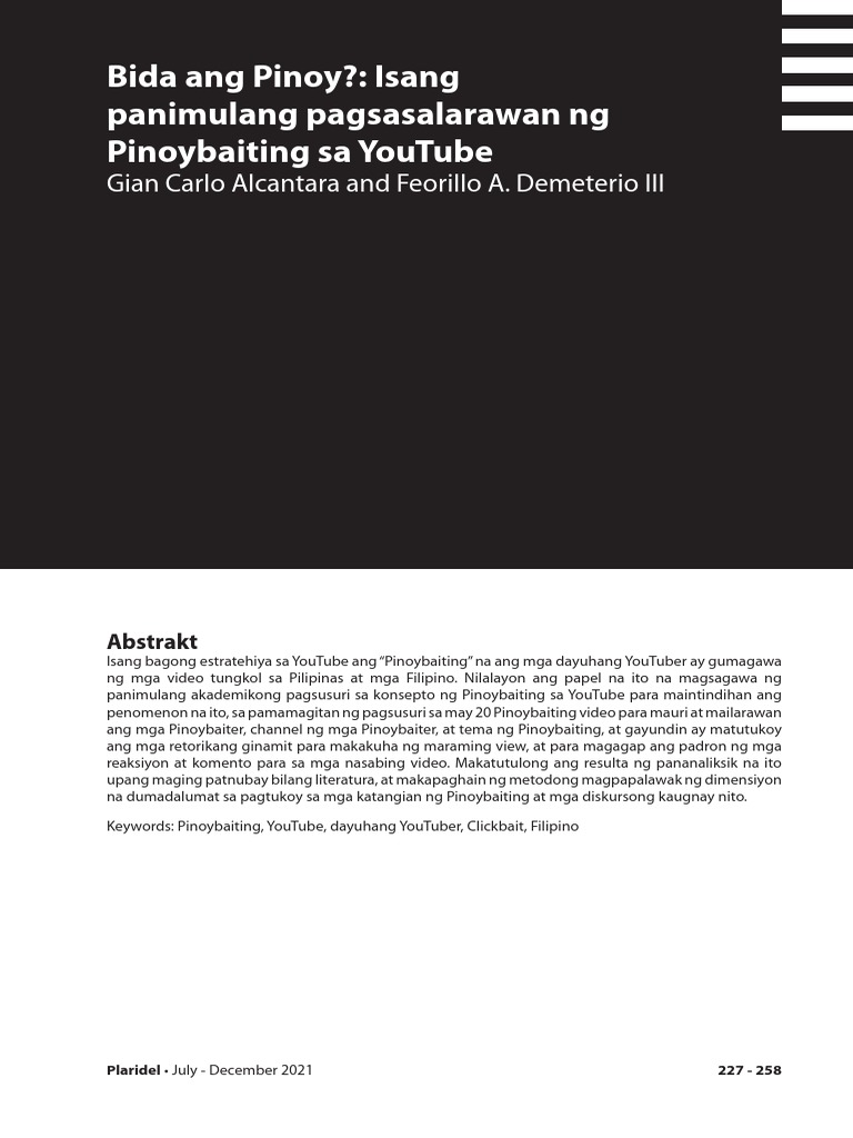 Bida-ang-Pinoy | PDF