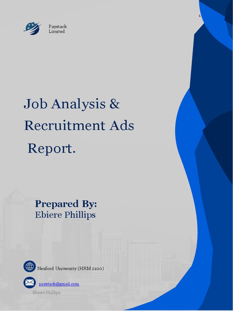 Paystack Job Analysis & Recruitment Report | PDF