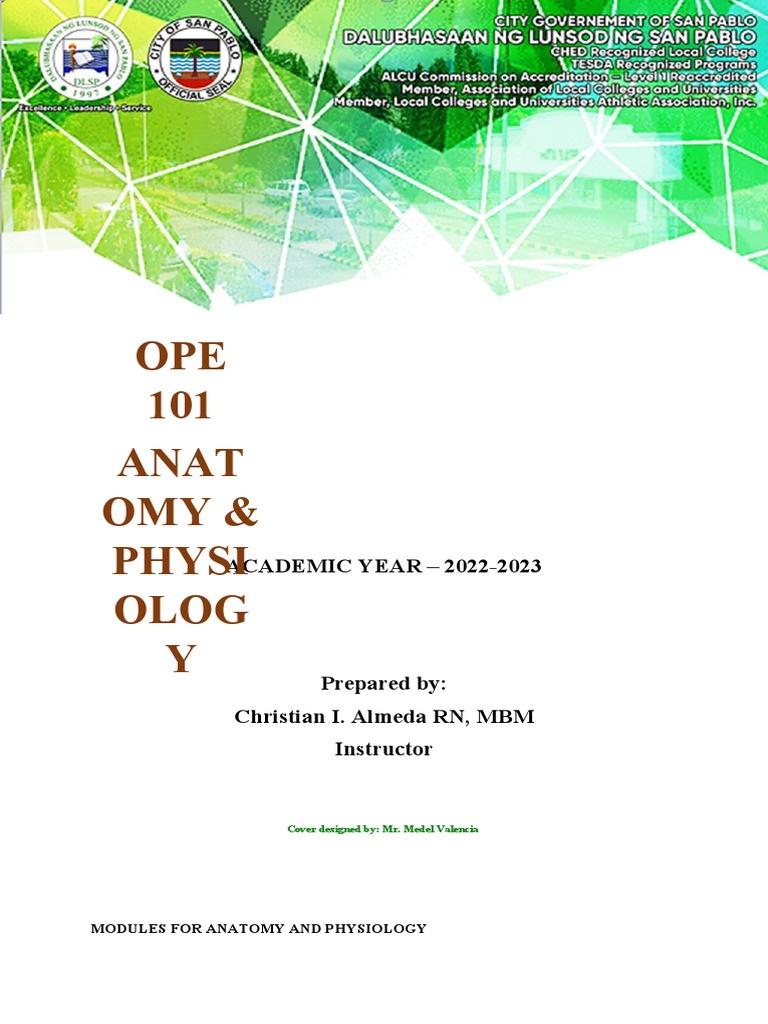 Anatomy & Physiology Course Guide | PDF