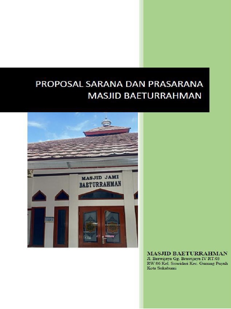 Proposal 2023 DKM Masjid | PDF