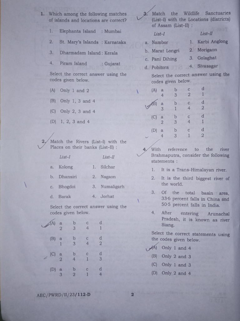 Ae PWRD 2023 Gs Paper | PDF