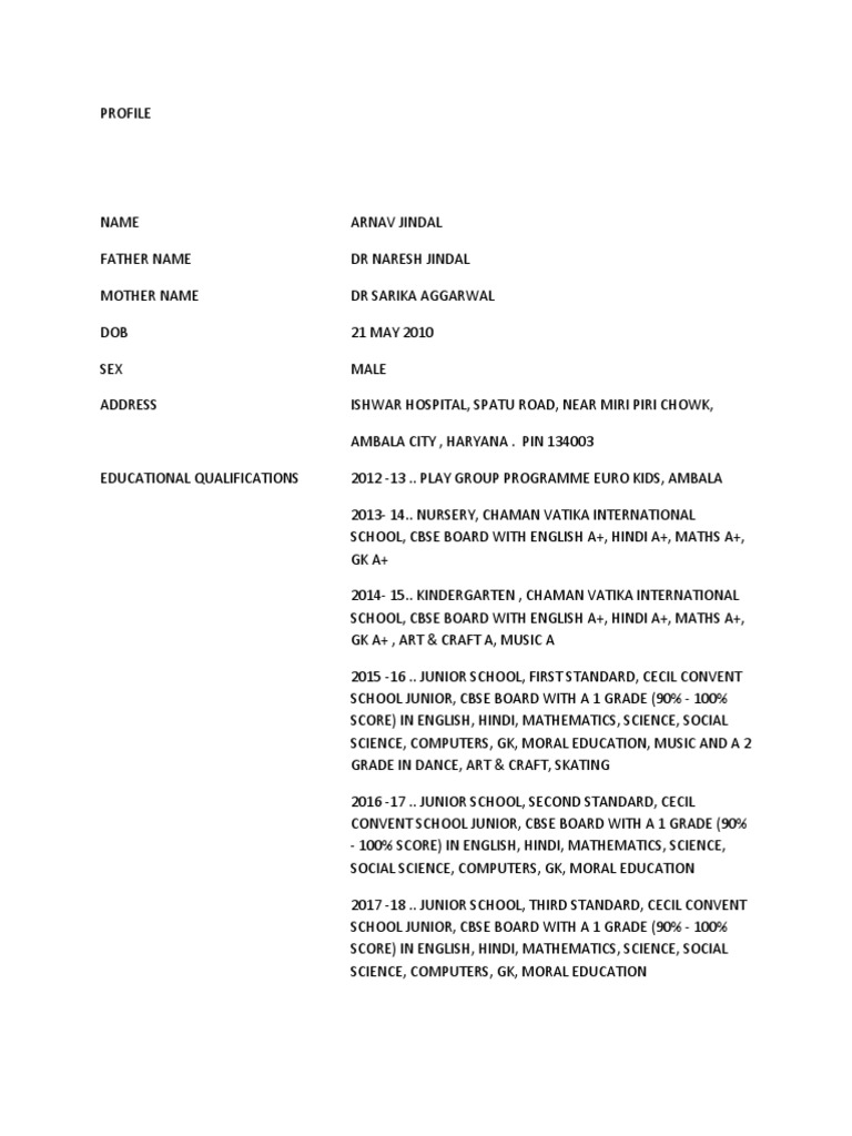Profile | PDF | Medicine | Health Care