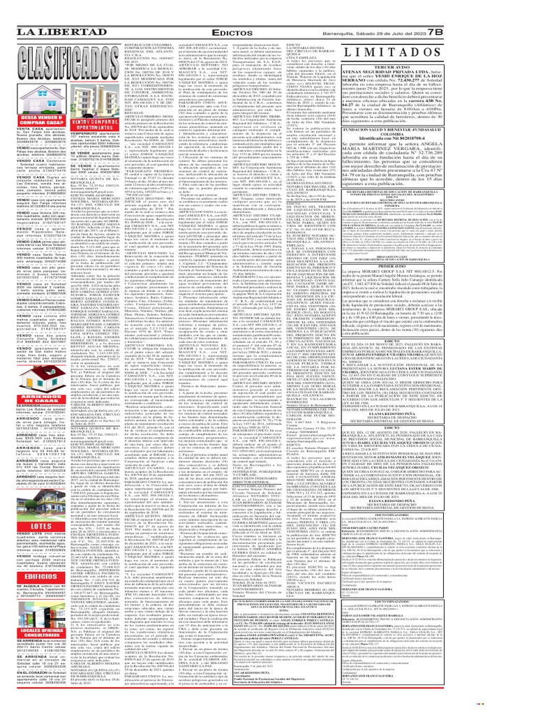 7B - Sábado 29 de Julio de 2023 | PDF