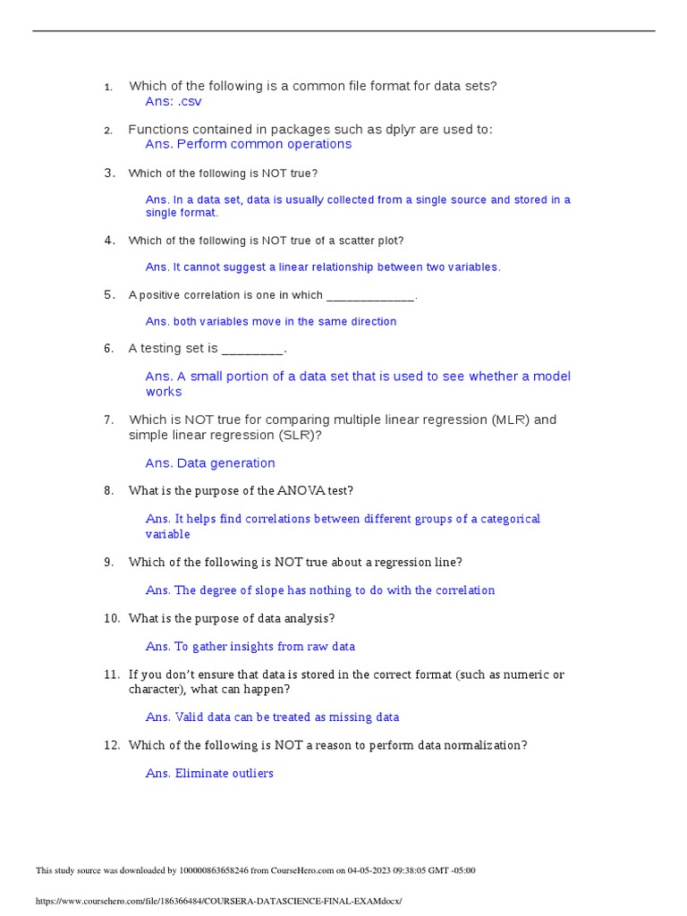 COURSERA DATASCIENCE FINAL EXAM - Docx-1 | PDF | Probability And ...