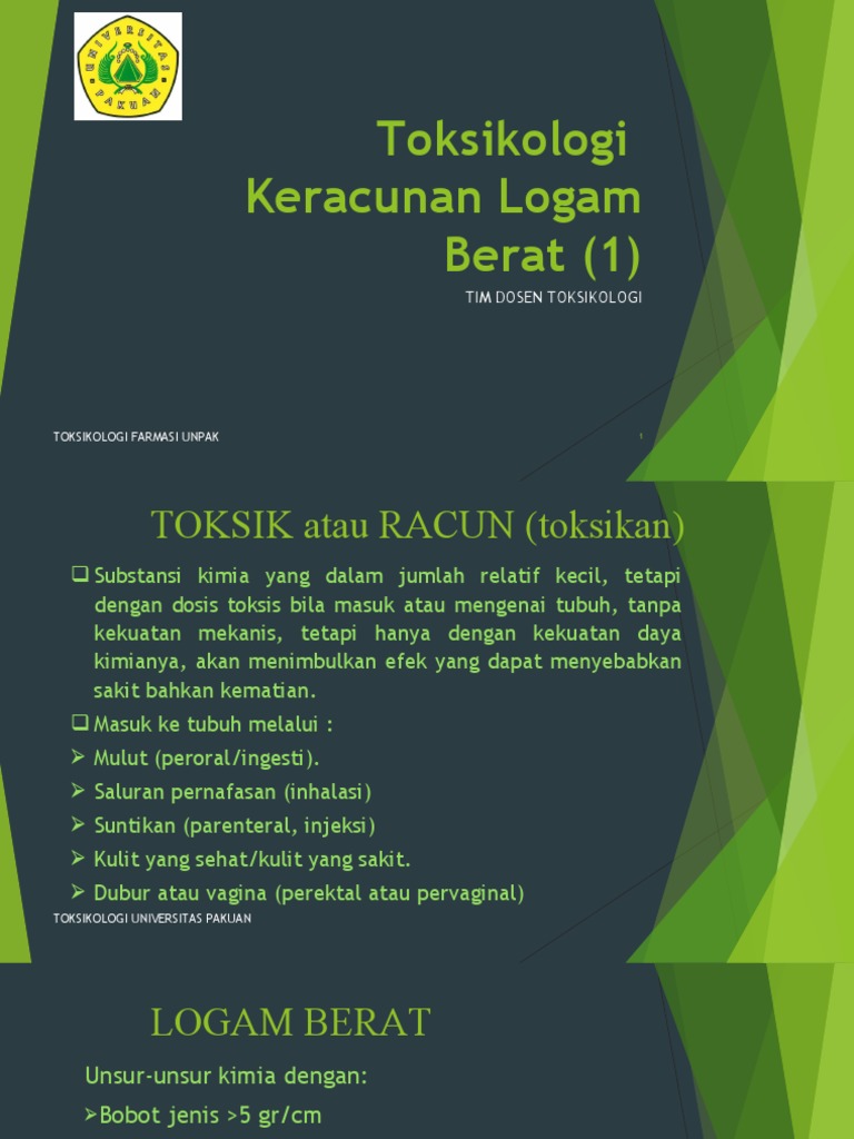 (P8) Keracunan Logam Berat | PDF