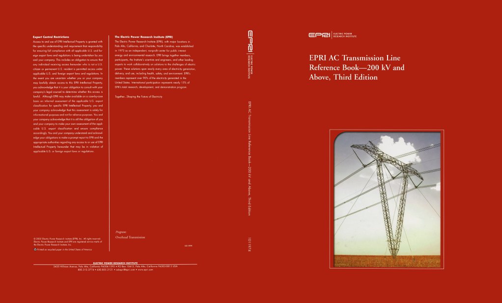 EPRI AC Transmission Line Reference Book1 - 200 KV and Above EPRI 3rd ...