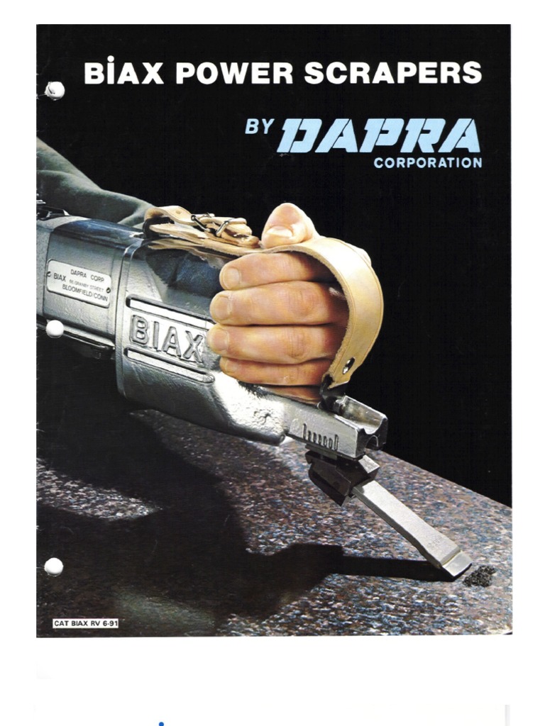 Biax Scraper Literature - 1991 | PDF | Foreign Language Studies