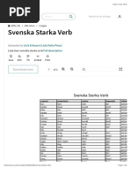 Common Swedish Verbs | PDF