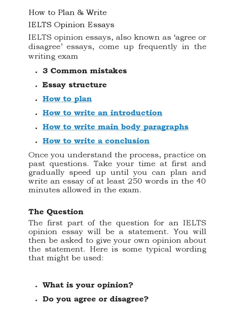 Opinion Based Essay | PDF | Essays | Paragraph
