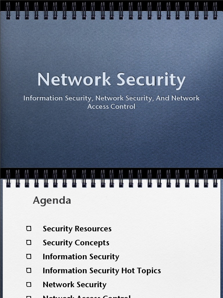 Information Security, Network Security, And Network Access Control | PDF