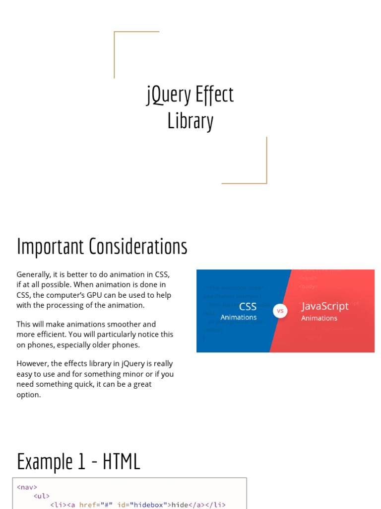 12 Pdf Of Presentation Web1091 M02 Jquery Effects Library Pdf J Query Callback Computer