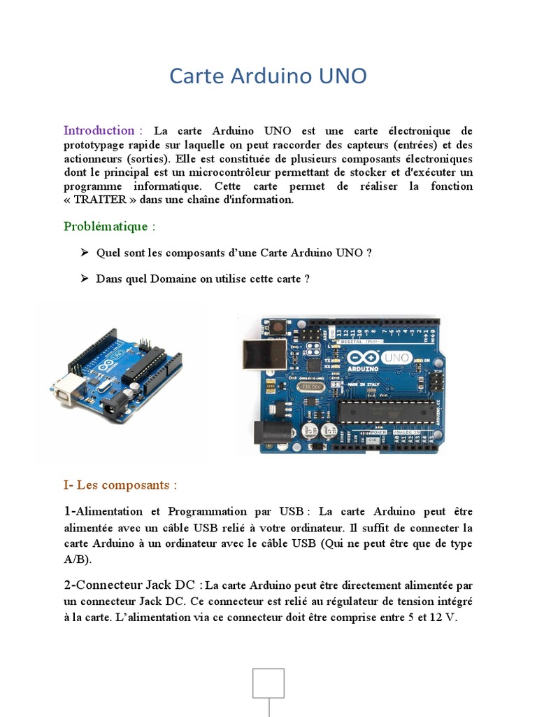 Carte Arduino UNO | PDF