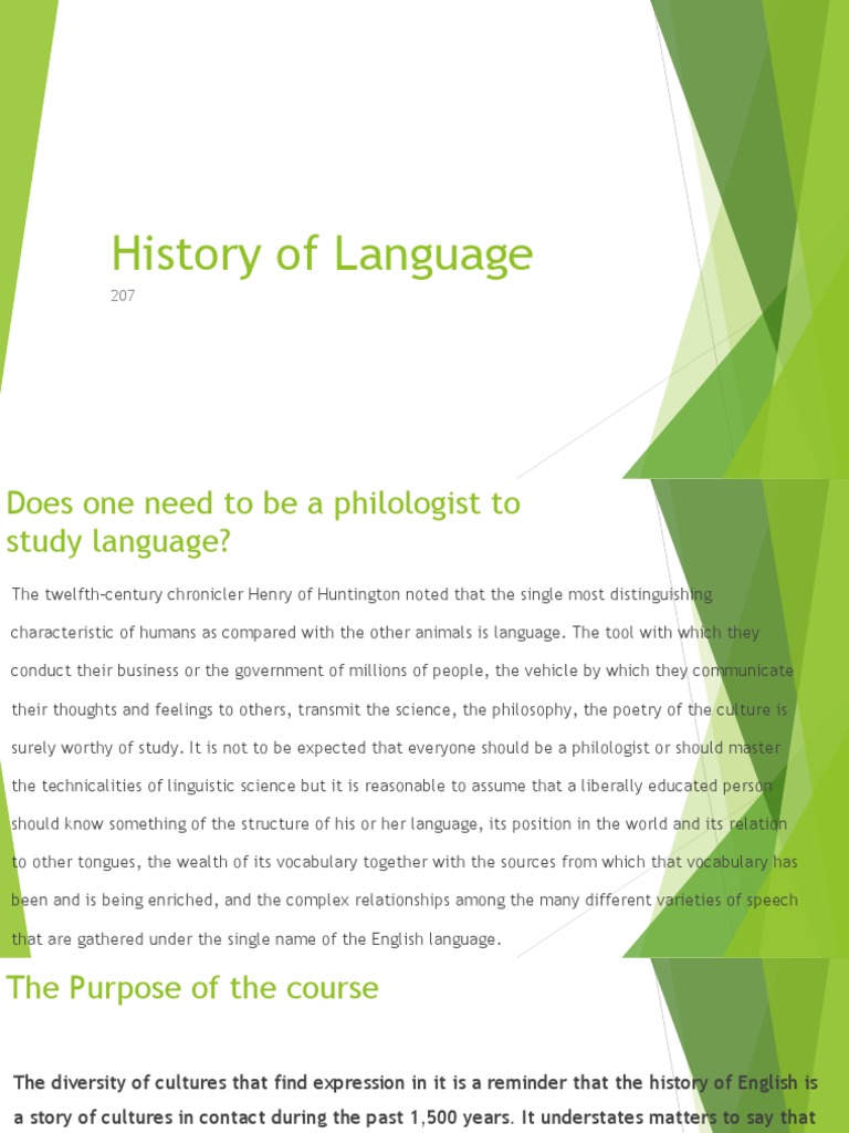 On The Development of English Language | Download Free PDF | English ...