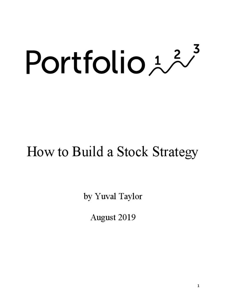 How To Build A Stock Strategy | PDF