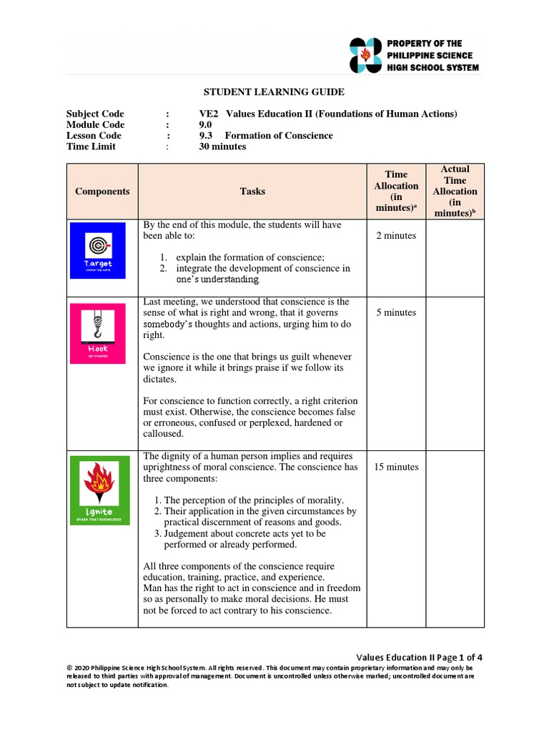 Conscience Formation Guide | PDF | Conscience | Reason