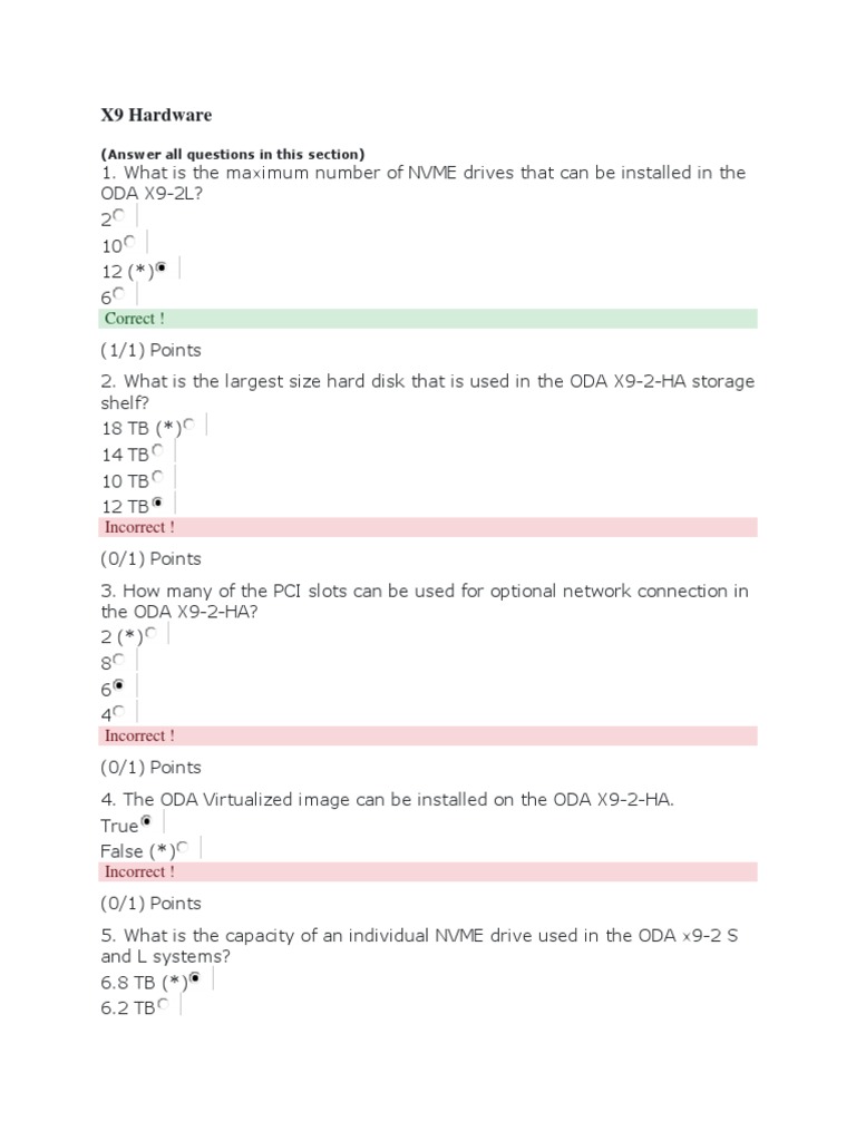 Oracle Database Appliance Installation Specialist Online Assessment ...