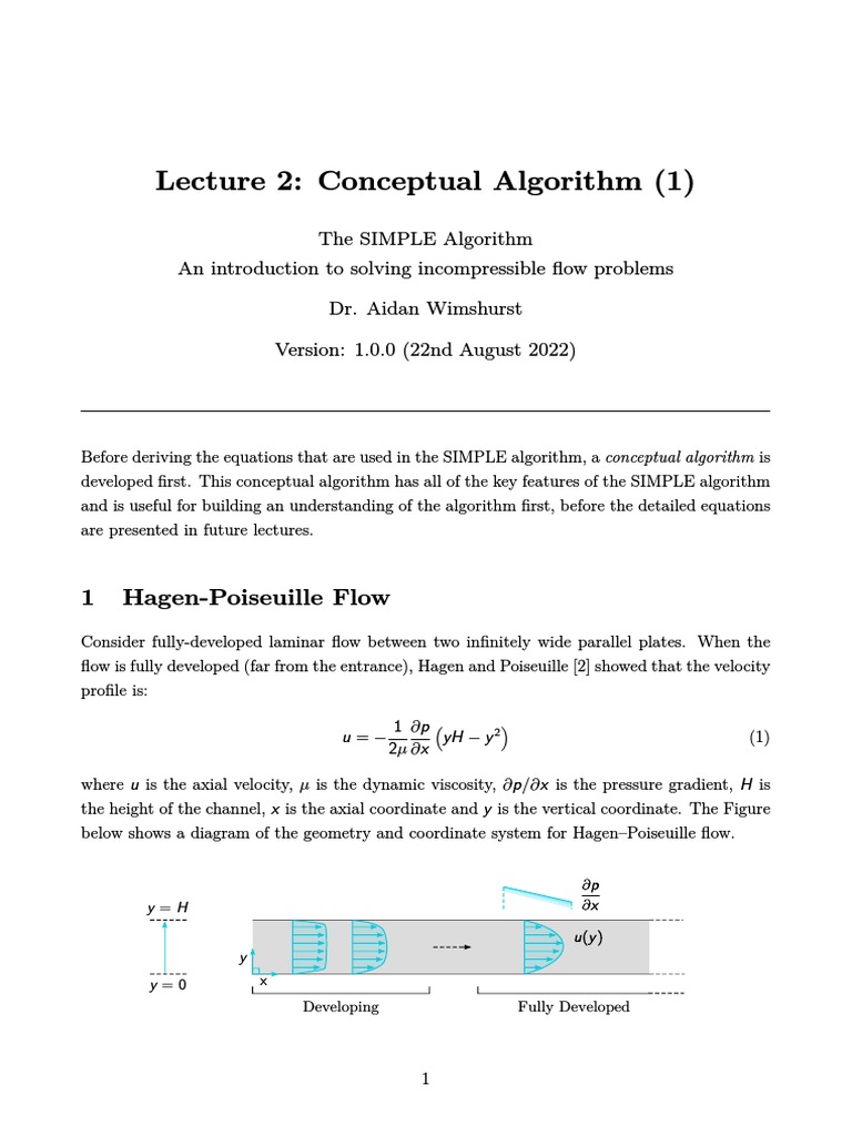 Fluid Mechanics: SIMPLE Algorithm | PDF | Continuum Mechanics | Mechanics