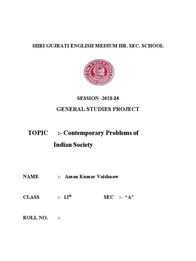 GS Project-23-24 COVER | PDF