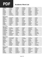 570 Academic Word List PDF | PDF | Evaluation | Science