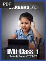 IMO Class 1 Sample Papers 2022 23 | PDF
