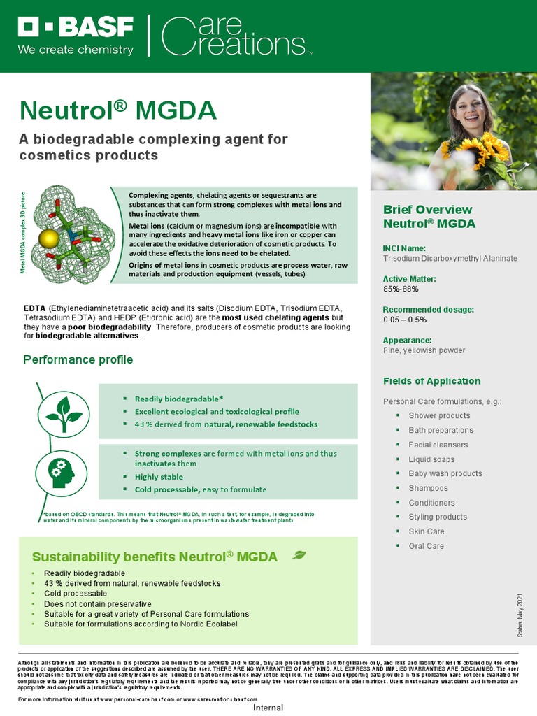 Neutrol MGDA - OPP - Update May 2021 | PDF | Ethylenediaminetetraacetic ...