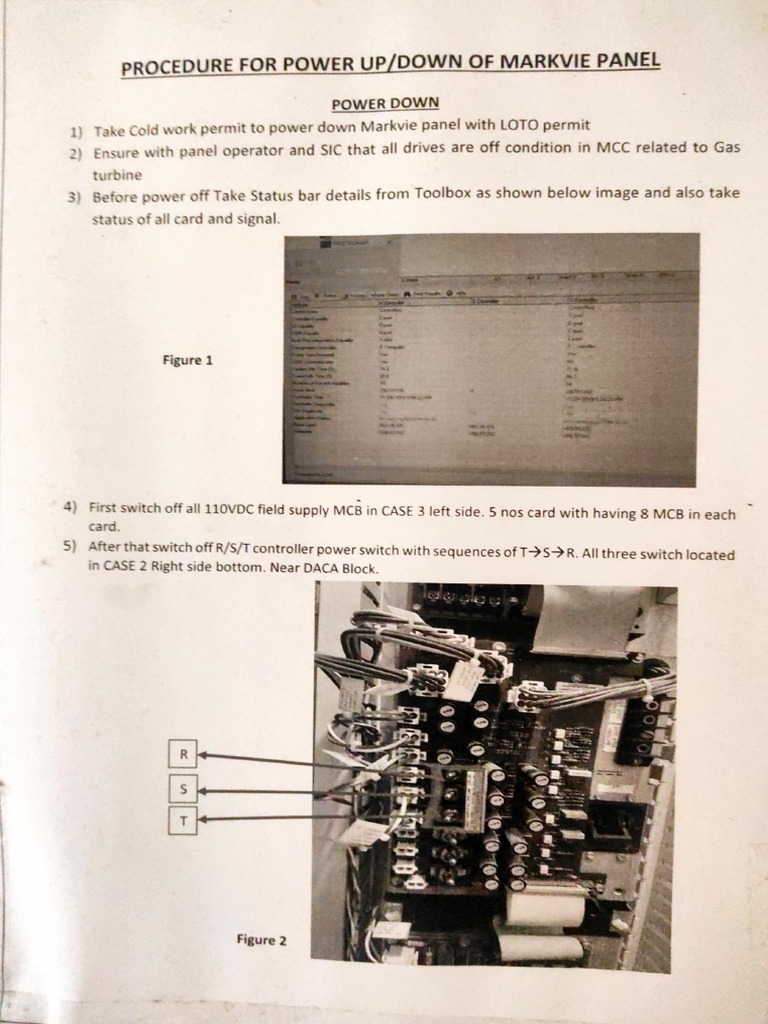 MARK VIe Power ON-OFF Procedure | PDF