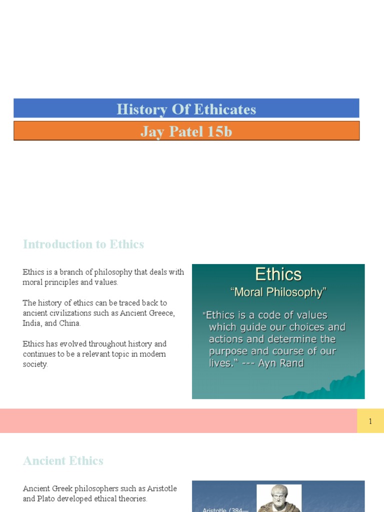 Evolution of Ethics Through History | PDF | Social Science | Philosophy