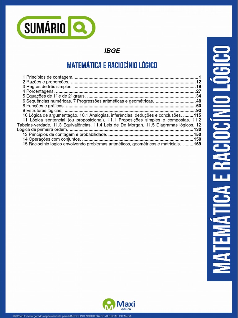 02 Matematica e Raciocinio Logico | PDF